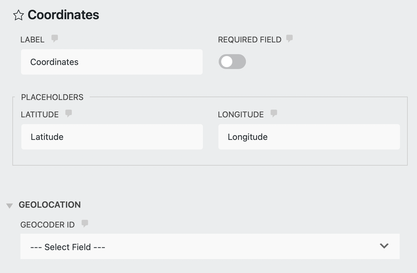 Coordinates Field - Geolocation For Ninja Forms